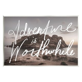 Stupell Adventure is Worthwhile Nature Wall Plaque Art Design by Lil ...