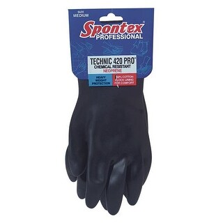Lehigh Spontex Medium Rubber Gloves 33545 Unit: PAIR - Bed Bath ...
