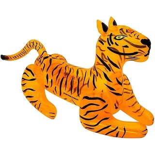 73" Inflatable Tiger Ride-On Pool Float - Bed Bath & Beyond - 38229520