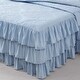 Triple Ruffle Medallion Damask Bedding Set - Bed Bath & Beyond - 36411741