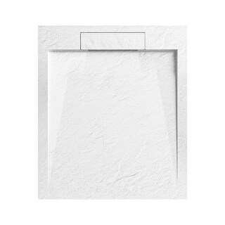 Terre C Series 48" x 36" Reversible Drain Shower Base - 48x36 - Bed ...