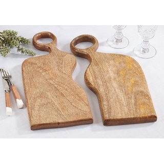 Wood Chopping Board With Handle (Set of 2) - Bed Bath & Beyond - 36258678