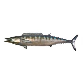 59" Wahoo Fish Hanging Trophy Wall Mount Statue - N/A - Bed Bath ...