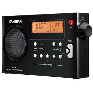 Sangean FM/AM Compact Digital Tuning Portable Receiver-Black - Bed Bath ...