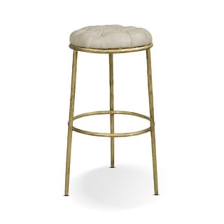 Aries Hammered Brass Backless Bar Stool - Bed Bath & Beyond - 33781892