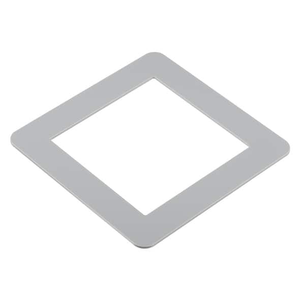 Switch Surround Plate Decoration Single Gang Acrylic Grey 126mm x 126mm ...