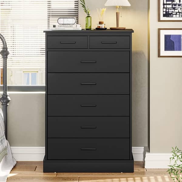 Tall Dresser with 7 Drawers for Bedroom, Storage Tower Clothes ...