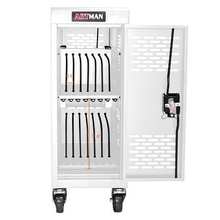 Office 16-Compartment Removable Locking Charging Cabinet for Laptop ...