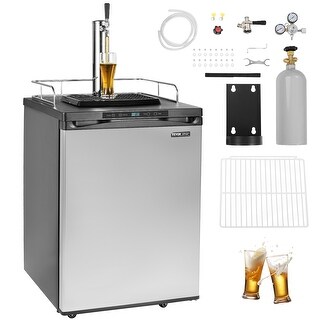 Beer Kegerator, Single Tap Draft Beer Dispenser, Full Size Keg ...