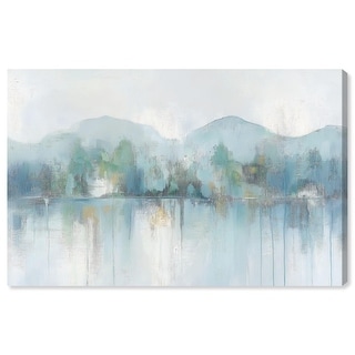 Reflective Blue Calm II Canvas Coastal Abstracts by Art Remedy - Bed ...