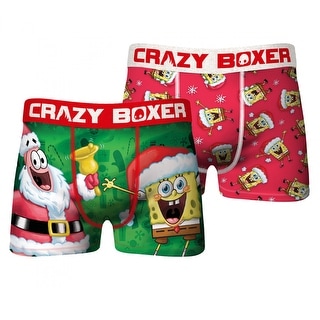 Spongebob Squarepants And Patrick Holiday 2Packs Underwear Boxer Briefs ...