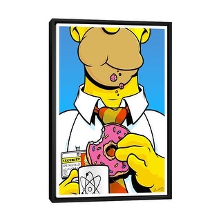 iCanvas "Homer Simpson" by Joshua Budich Framed Canvas Print - Bed Bath ...