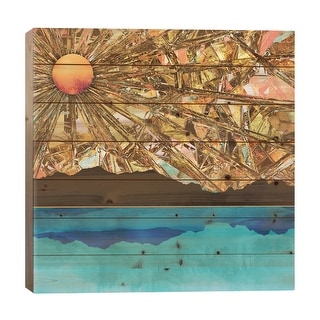 Fractured Sky Print On Wood by SpaceFrog Designs - Multi-Color - Bed ...