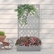 Different patterns Iron Planting Box Climbing Frame with Privacy Screen ...