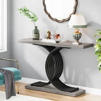 Gold Entryway Table Modern 39-Inch Console Table Accent Table - On Sale ...