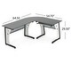 Christopher Knight L-shape Glass Office Desk Computer Desk - Gaming ...