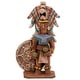 Handmade Aztec Warrior with Rattles Ceramic sculpture (Mexico) - 39 x ...
