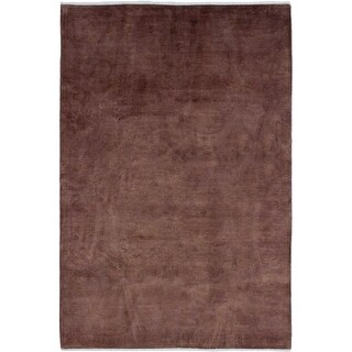 ECARPETGALLERY Hand-knotted Color transition Brown Wool Rug - 6'0 x 9'0 ...