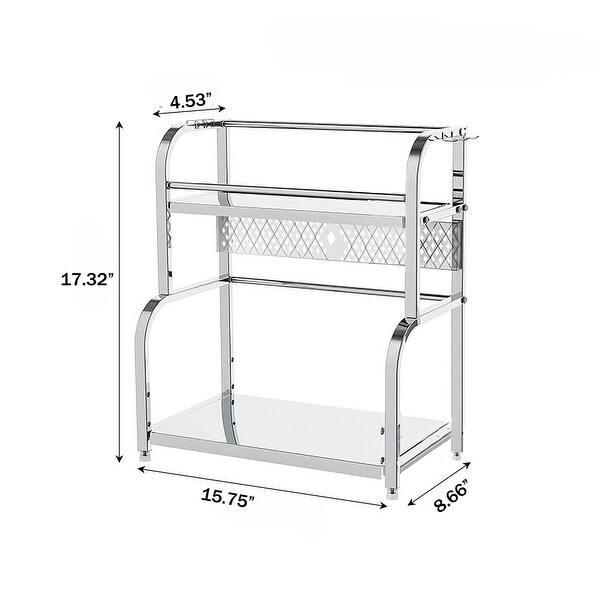 2 Tier Spice Rack Organizer Kitchen Rack Can Organizer - Bed Bath ...