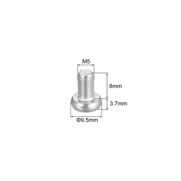 M5x8mm Torx Security Machine Screws, 10pcs 316 Stainless Steel Pan Head ...