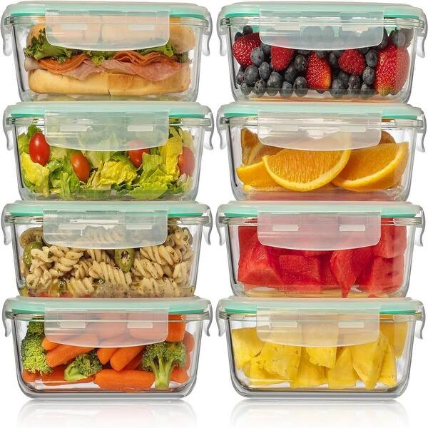 8-pack Glass Food Storage Containers - Bed Bath & Beyond - 39099409