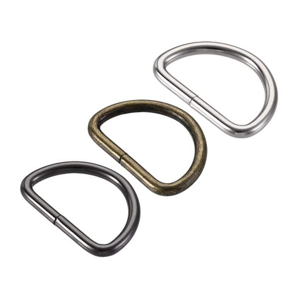 Metal D Ring 32mm D-Rings Buckle (Total 15pcs) - Silver Tone, Bronze ...