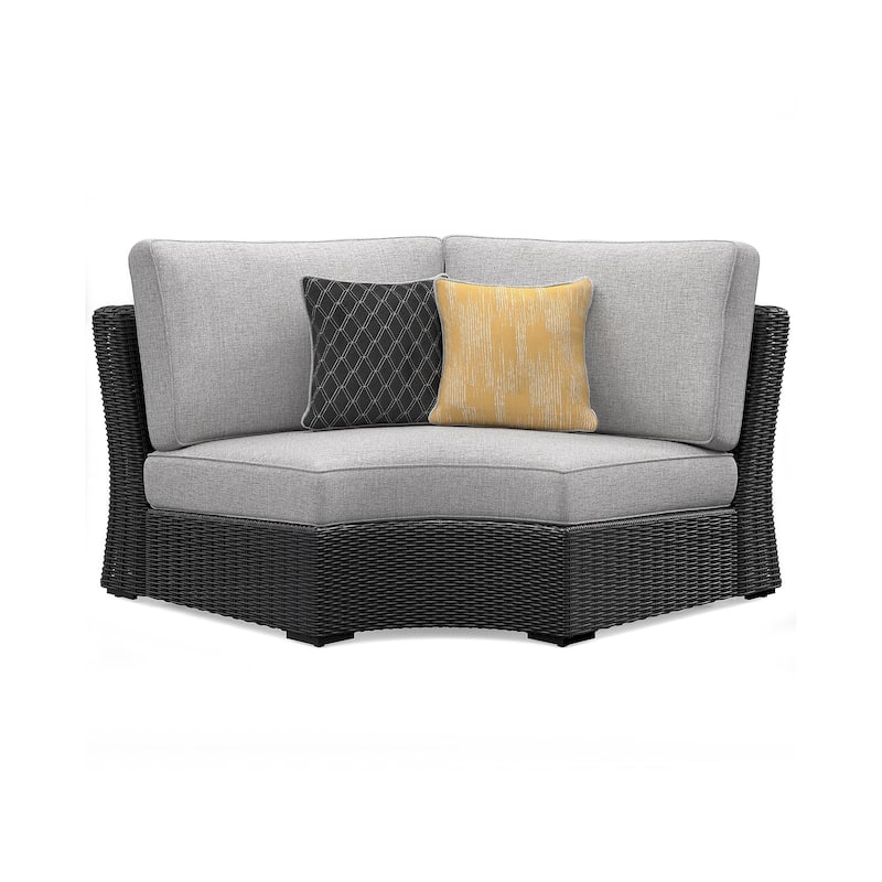 Signature Design by Ashley Beachcroft Outdoor Curved Corner Chair ...