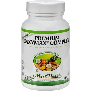 Maxi Health Kosher Vitamins Premium Enzymax Complex - 60 Capsules - Bed ...