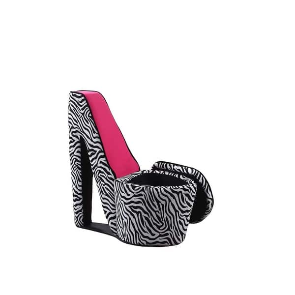 Zebra Print High Heel Chair - On Sale - Bed Bath & Beyond - 8428410