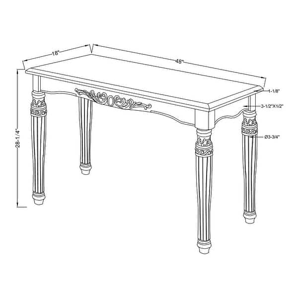 Haia Traditional Espresso 48-inch Faux Marble Top Sofa Table by ...