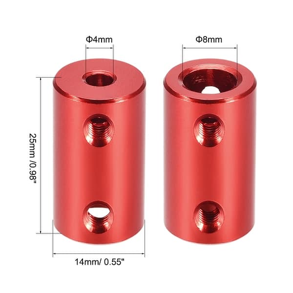 Rigid Coupling 25mm Length 14mm Diameter Aluminum Alloy Shaft Coupler ...