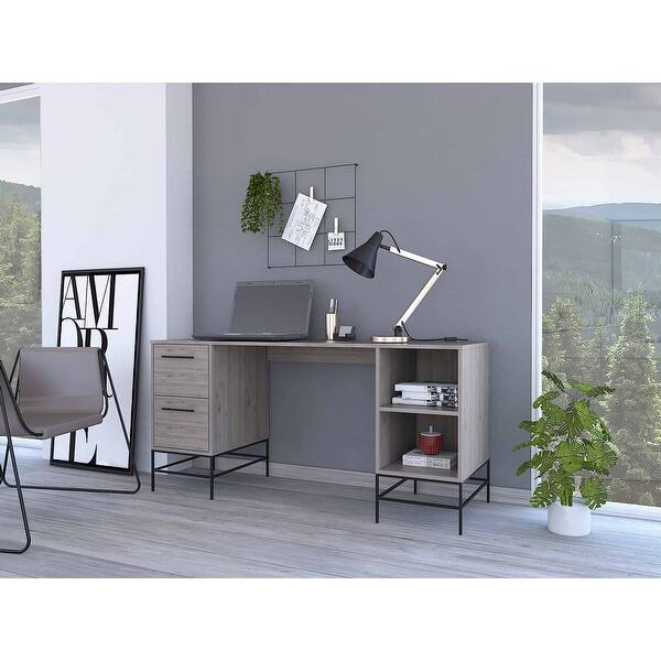 Light Gray Office Desk - Bed Bath & Beyond - 35450073