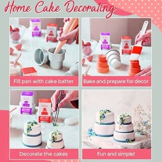 3 Tier Cupcake Cookie Chocolate Pudding Baking Pan Cake Tray Decor ...