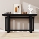 Modern Entryway Console Table with Industrial-inspired Concrete Wood ...
