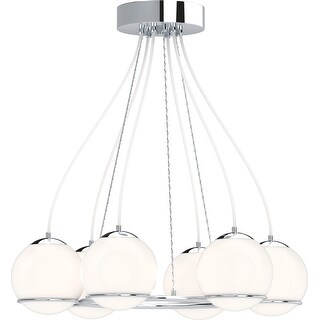 Volume Lighting Preston 6 Light 25" Wide LED Chandelier with Etched ...
