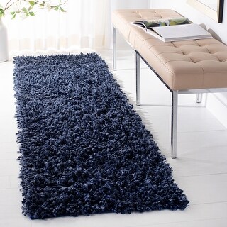SAFAVIEH Handmade Sheep Shag Solid Area Rug - Bed Bath & Beyond - 27747646