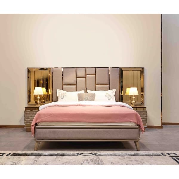 Enzo Modern King Size Bed Frame With Headboard - Bed Bath & Beyond ...