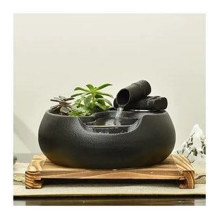 Indoor Fountain Ceramic Tabletop Fountain for Indoor and Outdoor Table ...