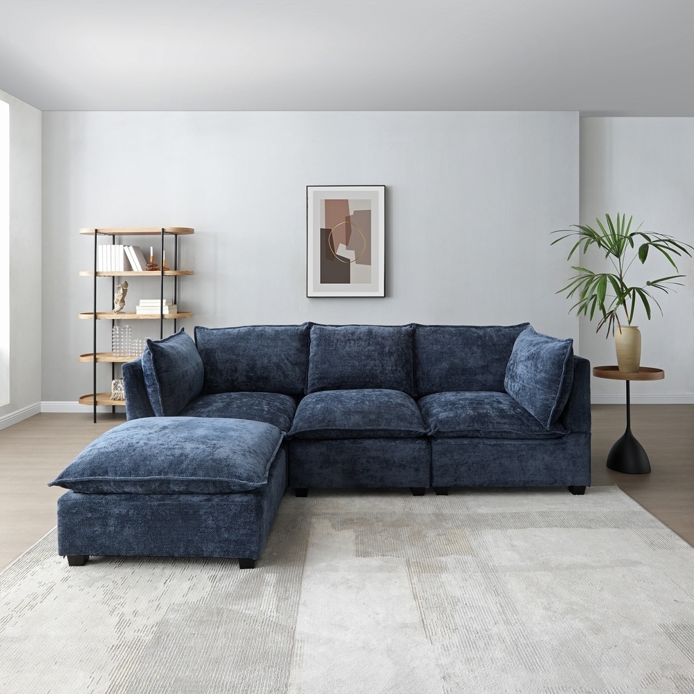 Blue L-Shape Sectional Sofas - Bed Bath & Beyond