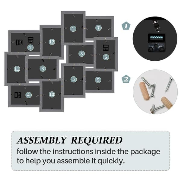 HELLO LAURA 12 Opening Decorative Wall Hanging Collage Picture Photo ...