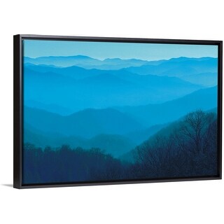 "Great Smoky Mountains in North Carolina" Black Float Frame Canvas Art ...