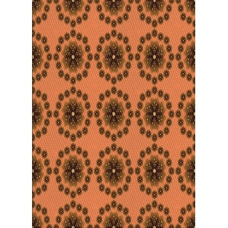 Ahgly Company Machine Washable Transitional Neon Orange Area Rugs - Bed ...