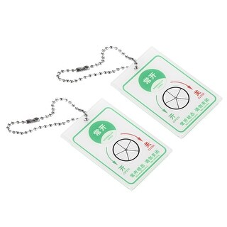 2pcs Valve Identifier Tag "Normally Open" Labeling Holder, Green on ...