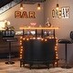 3-tier Smart Bar Unit with Led Lights with Metal Mesh & Footrest - N/A ...