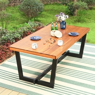 Rectangular Acacia Wood Dining Table - Bed Bath & Beyond - 38455040