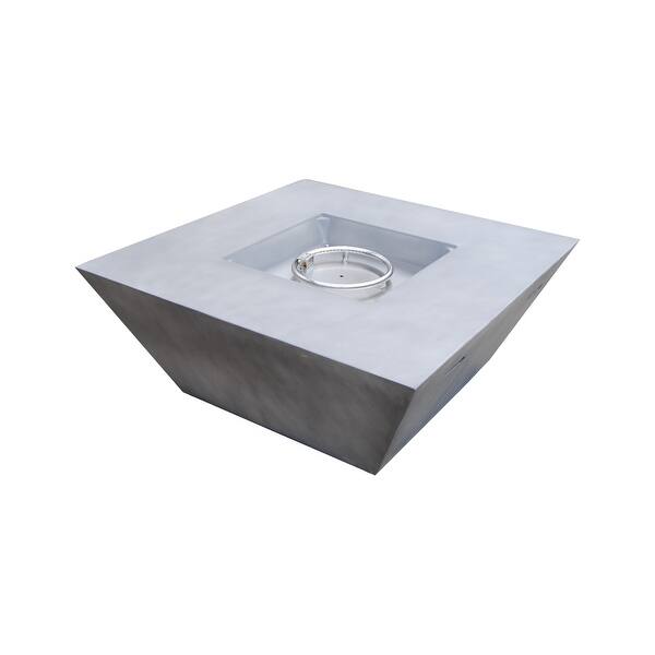 Teva Furniture Joshua GRC Firepit with Stainless Steel Burner - Bed ...