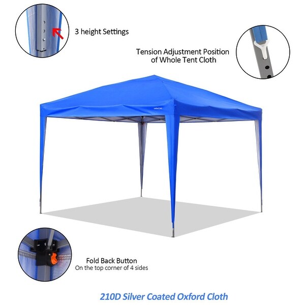 Ainfox 10 x 10 ft Pop up Canopy Tent Gazebo Party, Gazebo Ainfox 10 x 10 ft Pop up Canopy Tent Gazebo Party, Gazebo