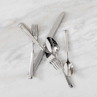 Fortessa Doria Stainless Steel Flatware - 20 Piece Set - Bed Bath ...