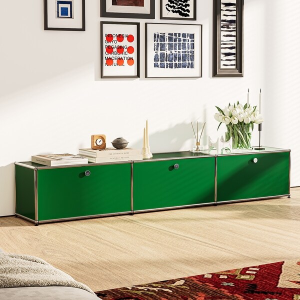Sideboard Storage 3X1 Metal Credenza Celebrity Decorative Cabinet Bed Bath Beyond 39763717