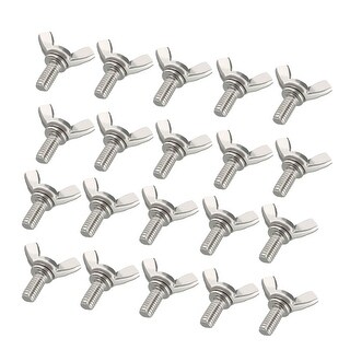 Wingbolt Butterfly Wing Thumb Hand Screws Bolt M6x12mm 1mm Pitch 20pcs ...